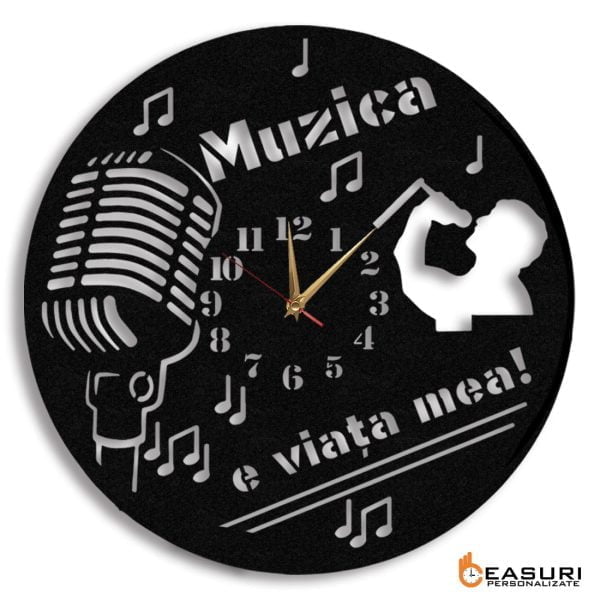 Ceas personalizat pentru cantaret solist vocal 01 - Ceasuri Personalizate
